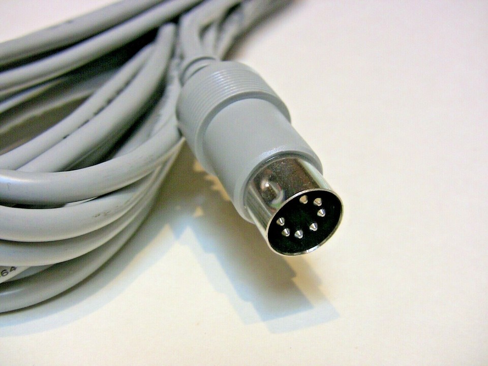 7 pin keyed male din connector connected to 20 ft cable | eBay