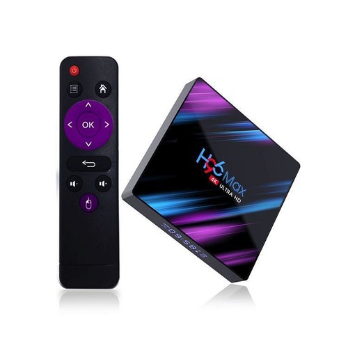 H96 Max RK3318 Android 9.0 Smart Network Set Top Box 4K HD Player LED ...
