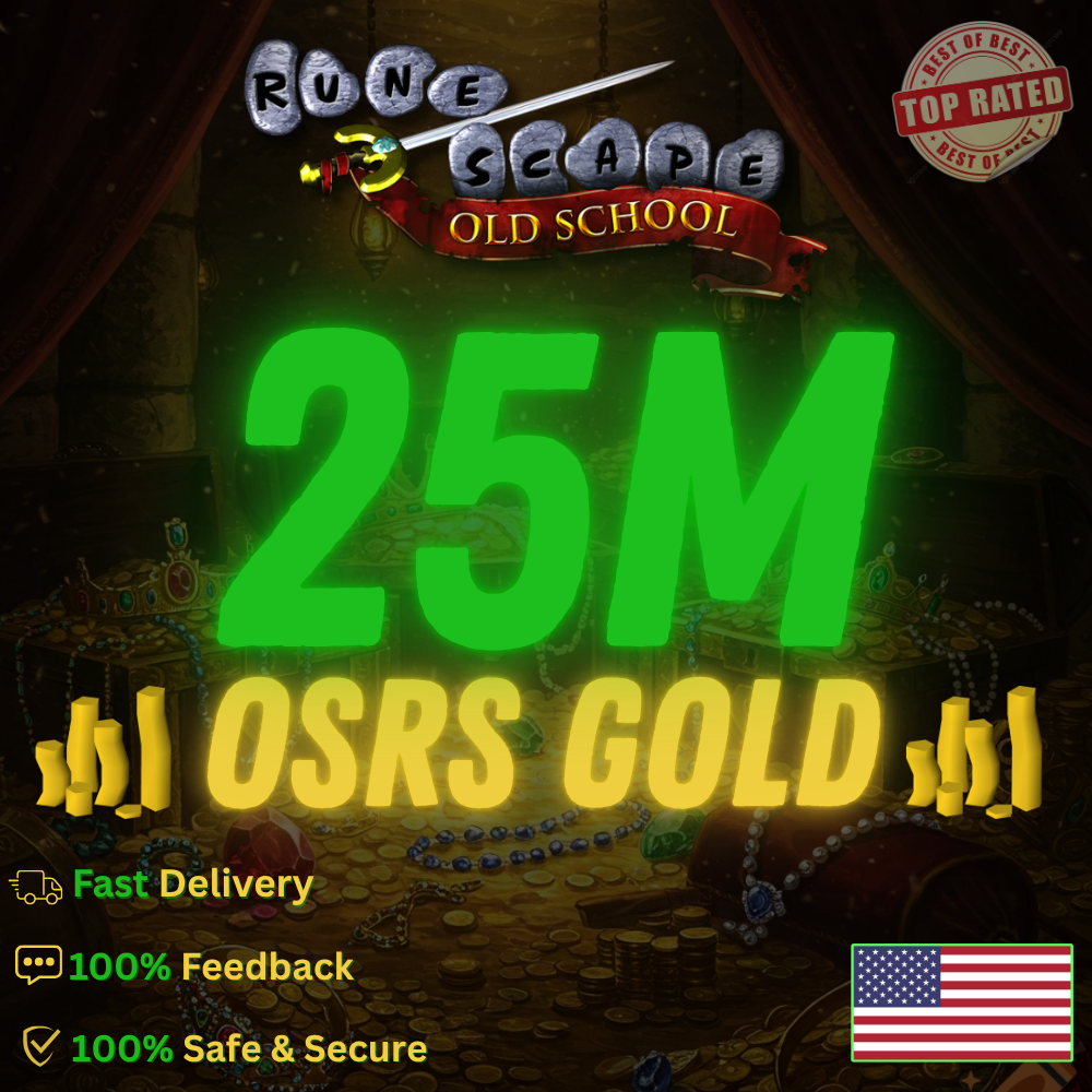 25M GP OSRS Old School RuneScape Gold | ⚡ Fast Delivery Within ~10 ...