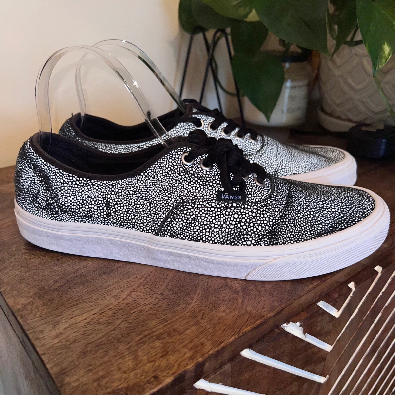 Vans Authentic Stingray Alien Skin Black White Sneake… - Gem