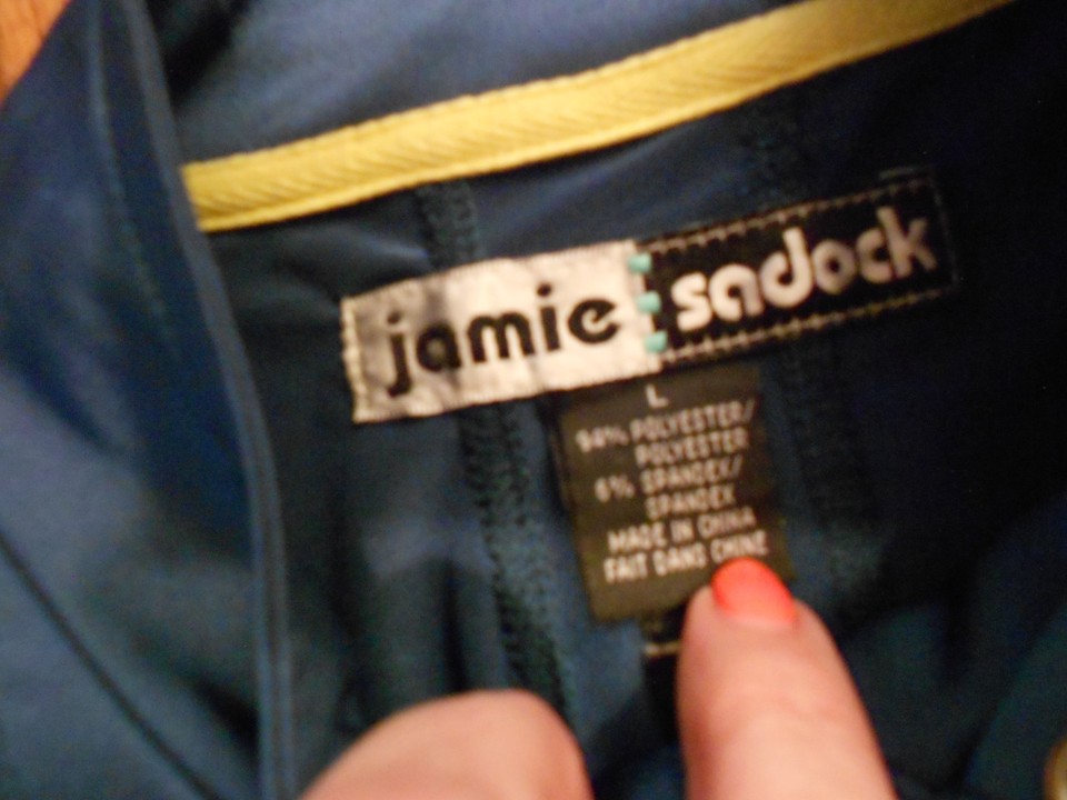 Jamie Sadock womens golf shirt size L large athletic MINT | eBay