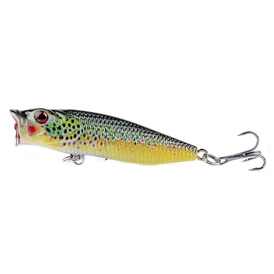 6PCS Floating Fishing Lures 6.0g/6.5cm Minnow Baits UV Color Printing ...