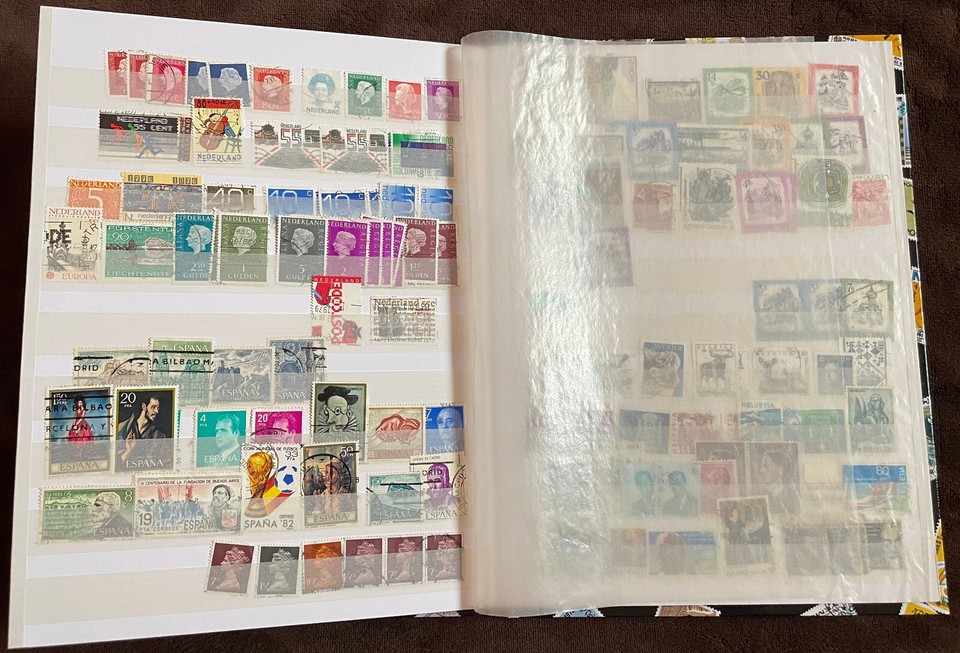 Set Stamp Album Assorted Frg Germany Polska Nl España Ch A France Uvm ...