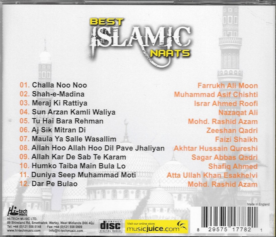 BEST ISLAMIC NAATS WITH DUFF - BRAND NEW NAAT CD 829575177821| eBay