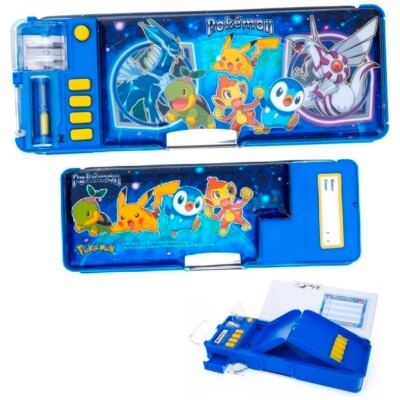 Pokemon Pikachu Pencil Case Multi Functional Stationery Box Glitter 2 ...