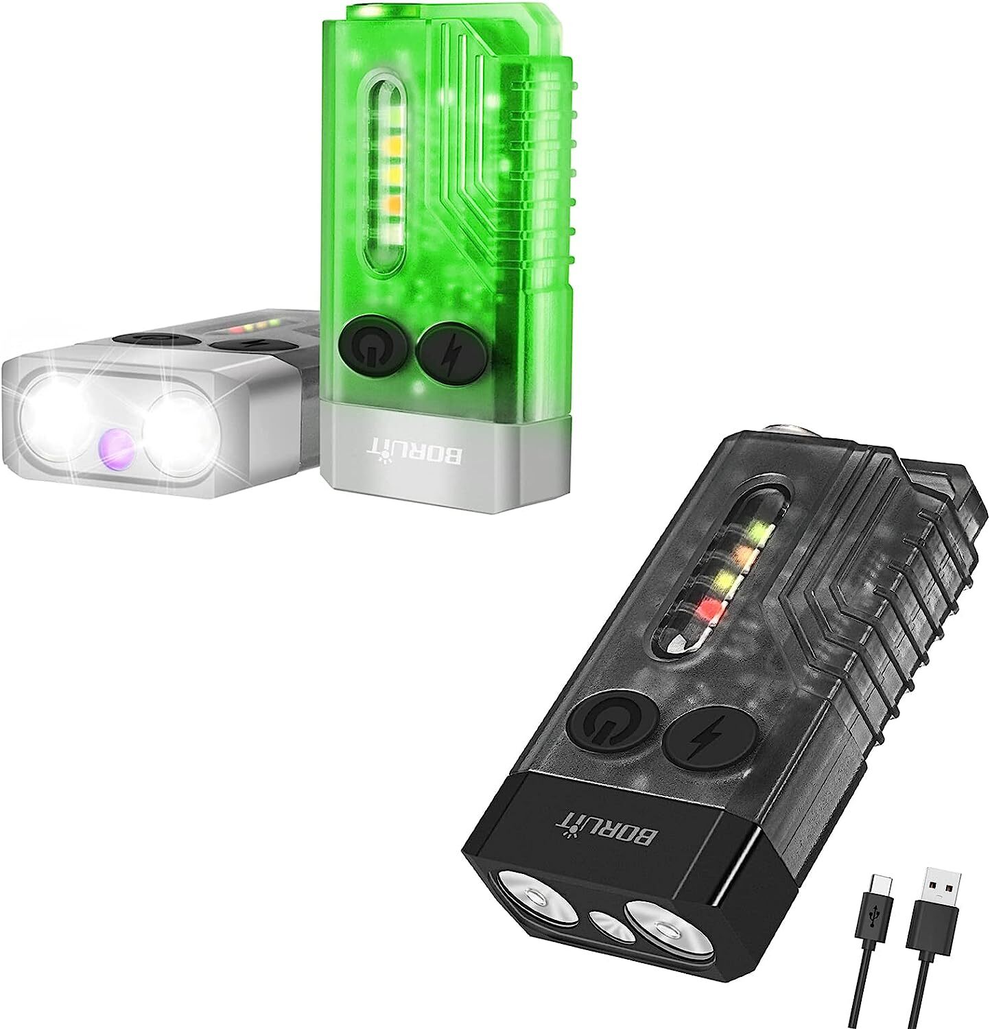 V10 Mini Pocket LED Flashlight Magnetic EDC Work Light Torch ...