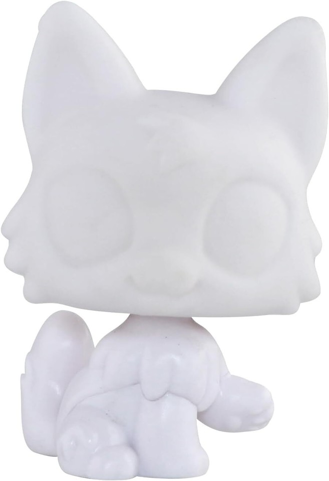 lps Scrouching Cat Husky Wolfcat Collie White Base 5pcs Molds for DIY ...