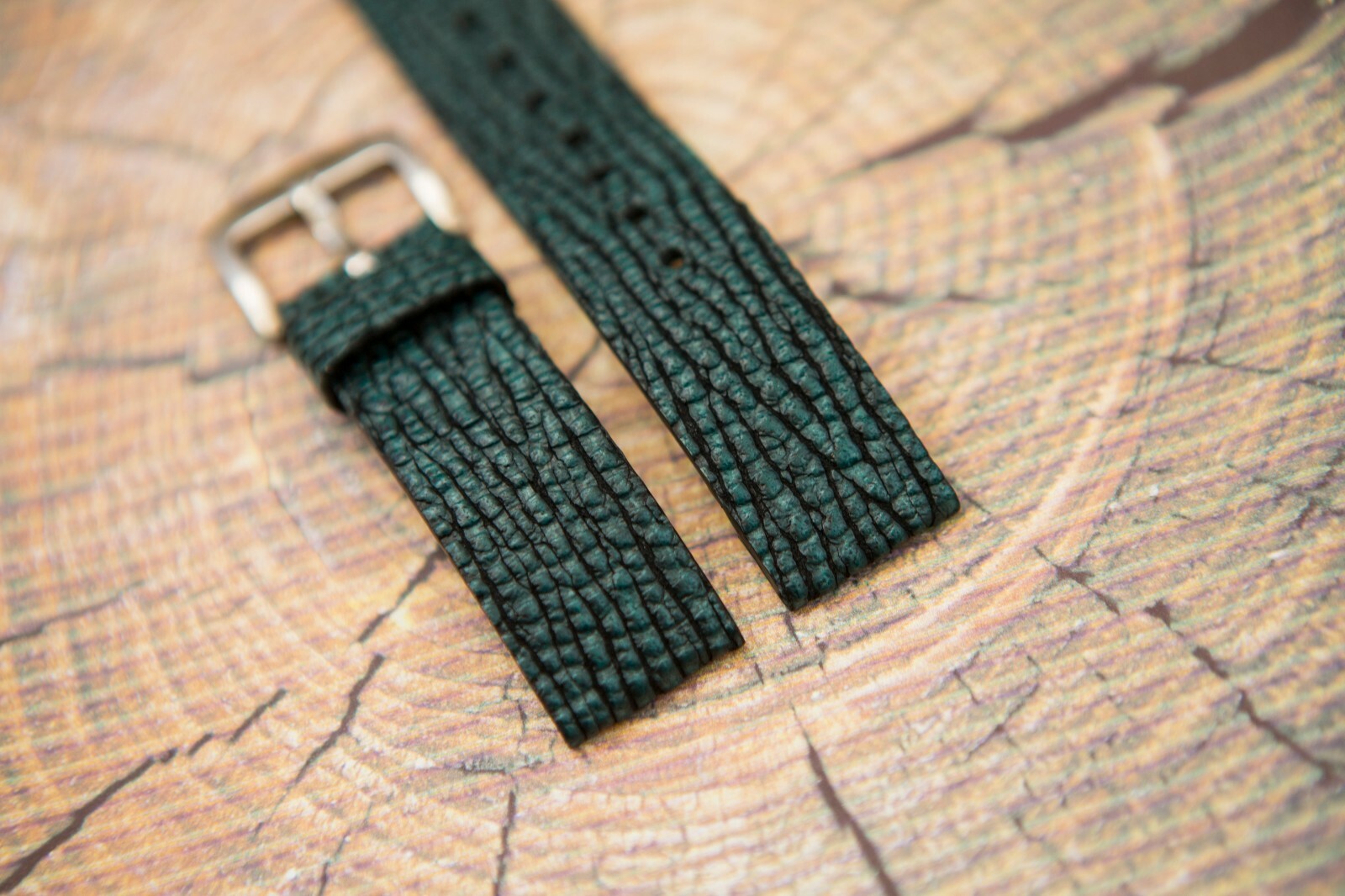 Green leather watch strap 18mm 19mm 20mm 21mm 22mm 23mm 24mm 25mm 26mm ...