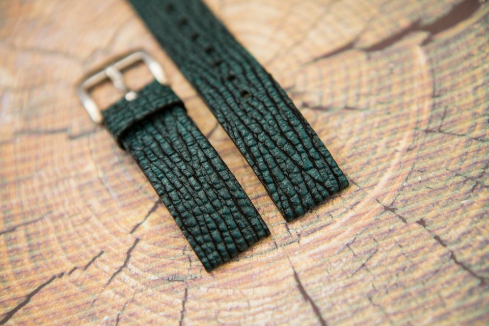 Green leather watch strap 18mm 19mm 20mm 21mm 22mm 23mm 24mm 25mm 26mm ...