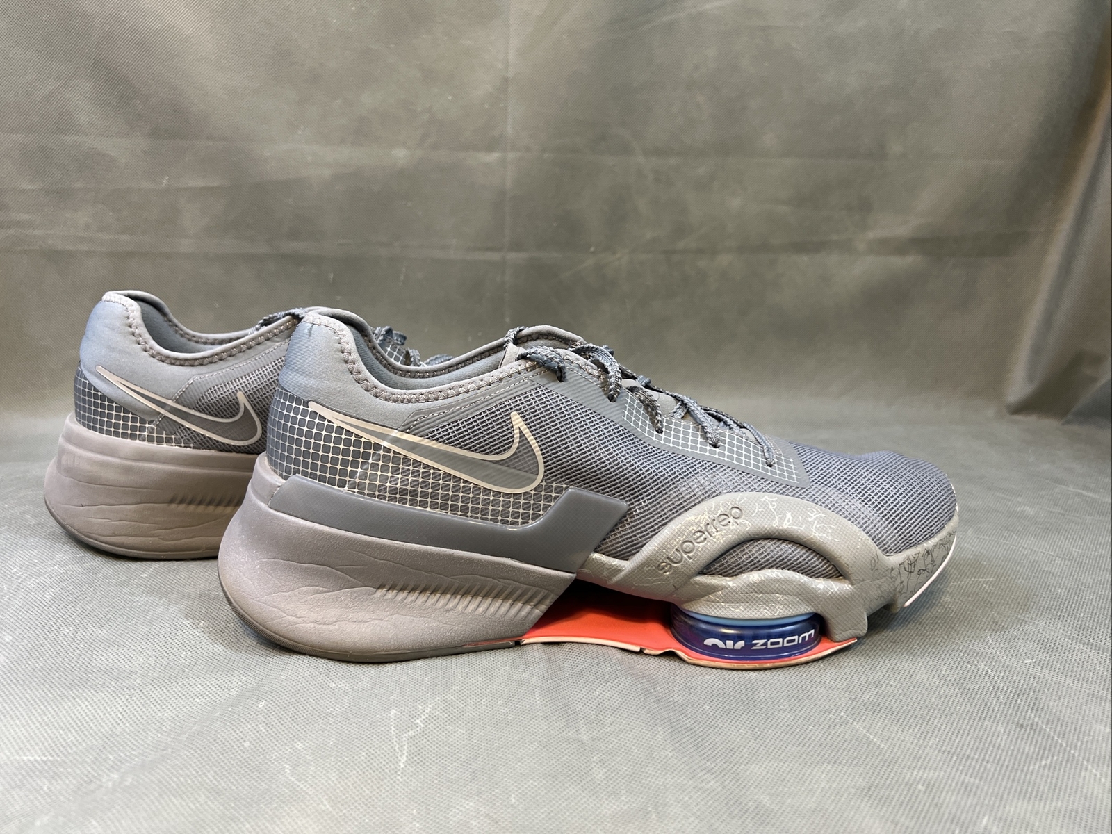 Nike Air Zoom Superprep 3 Cool Grey Athletic Gym Shoe… - Gem