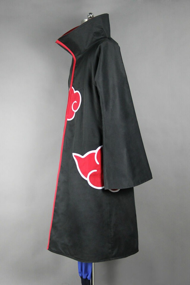 Naruto Akatsuki Tobi Uchiha Obito Robe Cloak Coat + Resin Mask Cosplay ...