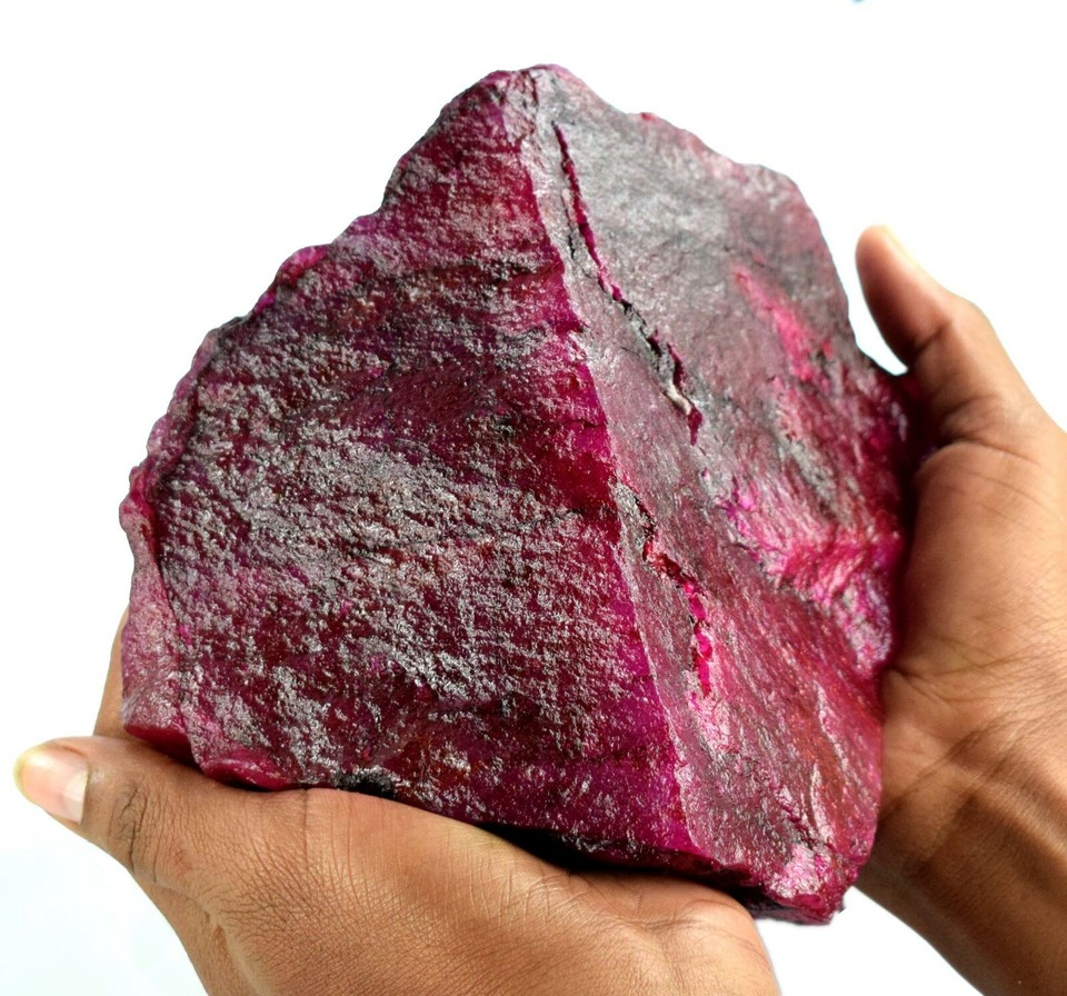 12551 Ct African Red Ruby Gemstone Rough Natural Certified X1108 ...