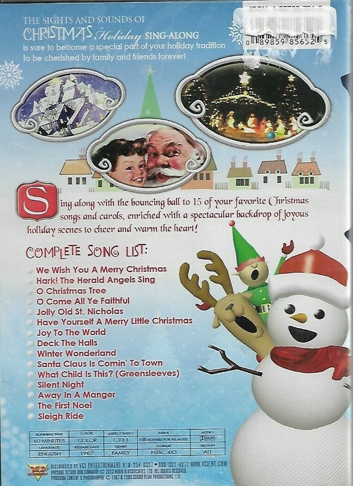 The Sights & Sounds of Christmas: Holiday Sing-Along DVD New Christmas ...