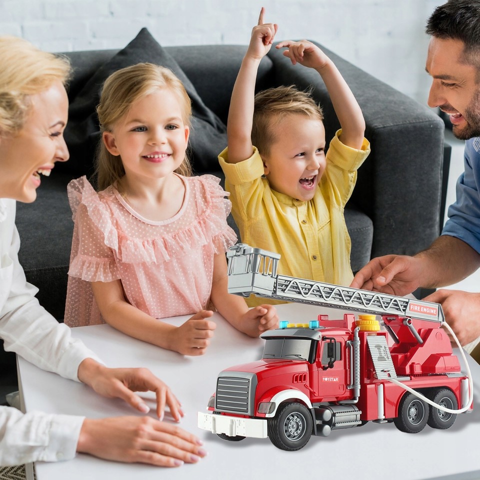 Fire Engine Toy Car with Light, Sound & Water Pump, 3+ Years ...
