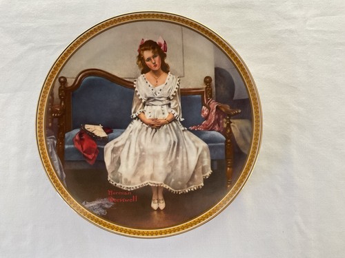 Vintage Norman Rockwell Collector Plate "Waiting at the Dance" | eBay