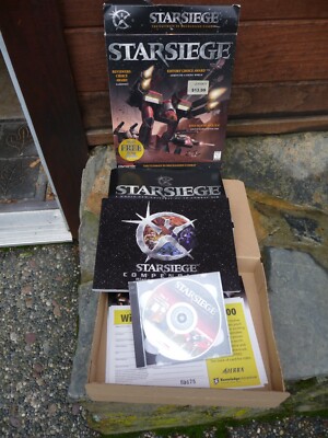 Starsiege PC Big Box VERY GOOD COMPLETE CIB Star Siege Space ...
