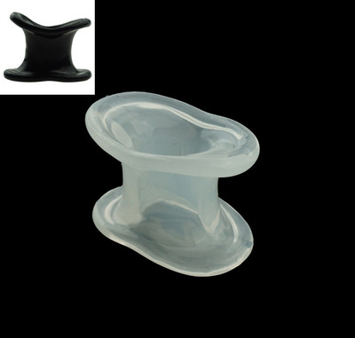 Male Scrotum Stretcher TPE Delay Lock Ring Clear Black | eBay UK