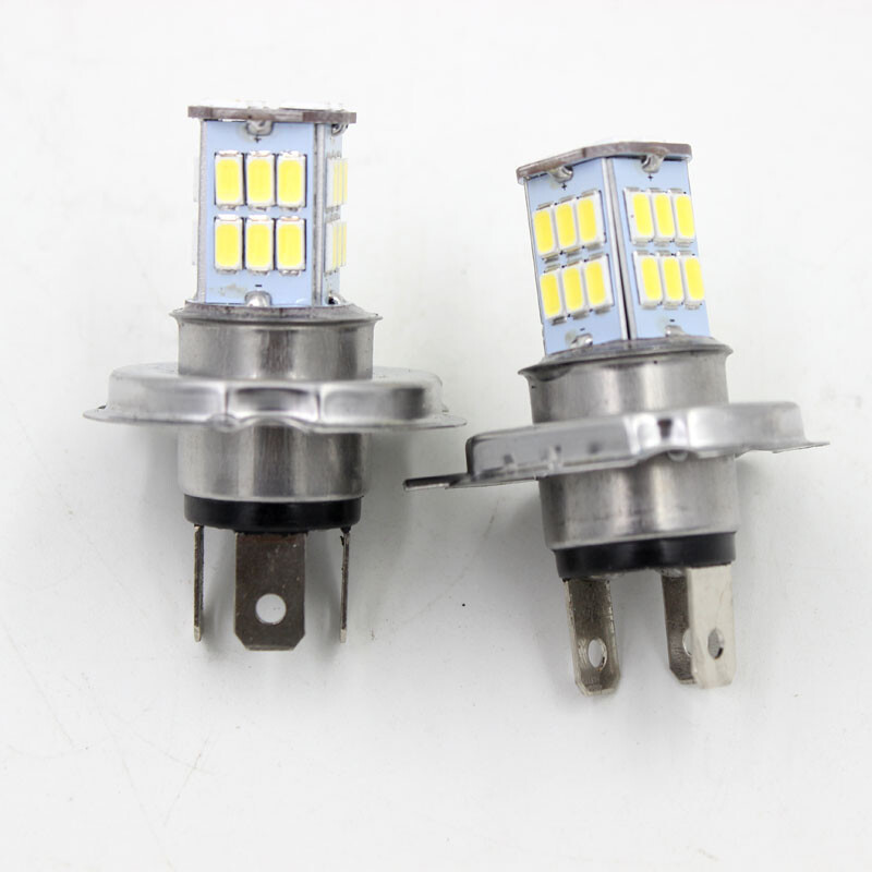 DC 6V H4 LED Motorcycle Headlight Bulb 6W 800LM 6500K White High/Low ...