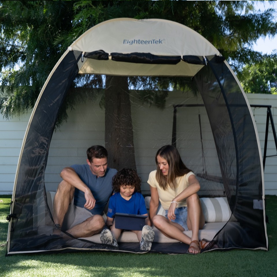EighteenTek Pop Up Screen Tent Camping Screen Room Screened Canopy Tent ...