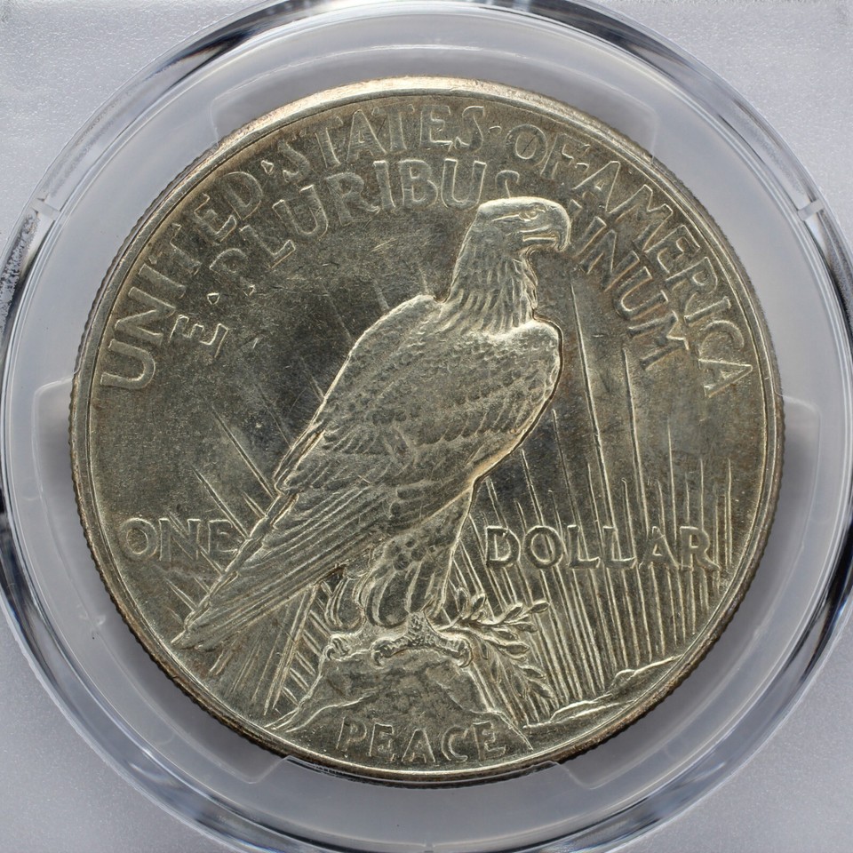 1921 Peace High Relief Silver Dollar PCGS Genuine Cleaned AU Detail | eBay