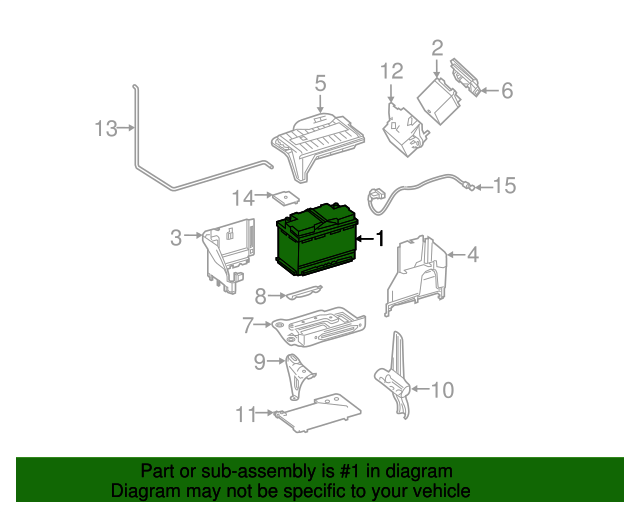 2024 Mercedes-Benz AMG Primary Starter Battery | A0019828208 | 75Ah ...