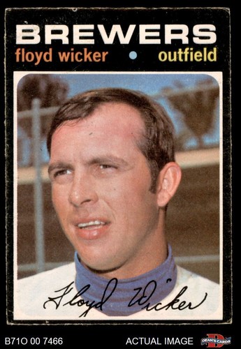 1971 O-Pee-Chee #97 Floyd Wicker Brewers 5 - EX B71O 00 7466 | eBay