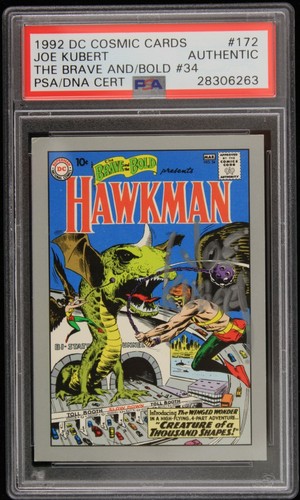 1992 Joe Kubert DC Comics Brave and the Bold Signed #172 Trading Card ...