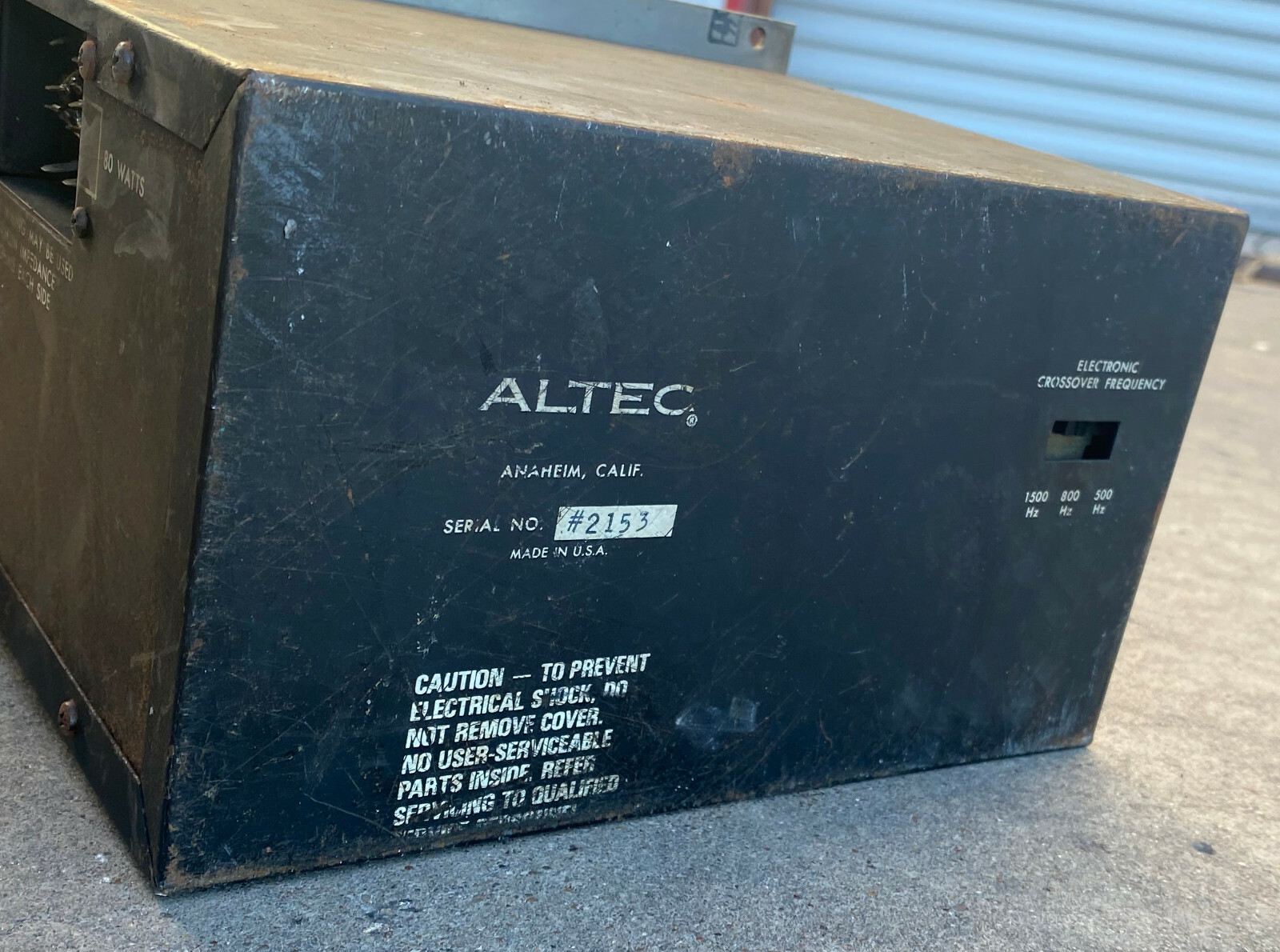 Vintage ALTEC 1224A Solid State Electronic Crossover Bi-Amplifier ...