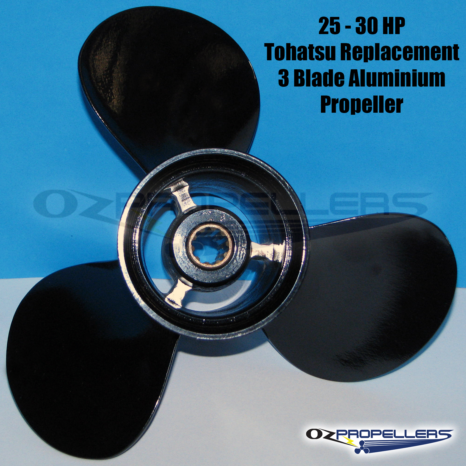 Ozpropeller 9 7/8 x 14 1/4 for Tohatsu Prop Propeller 25-30hp 3 Blade ...