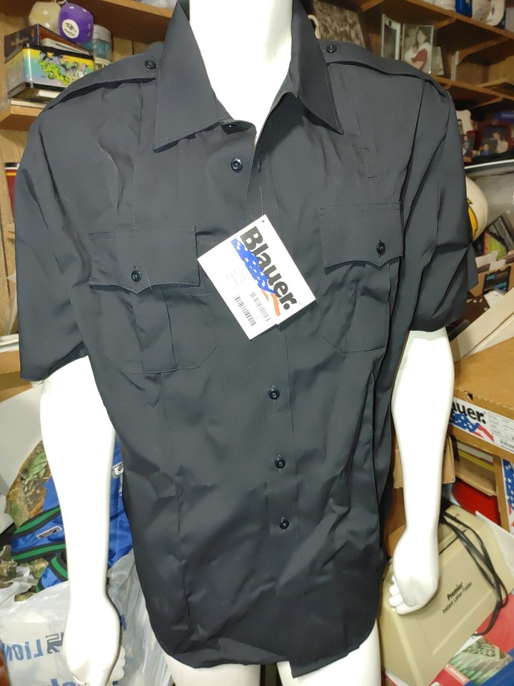 Mens Blauer 8421 SS Mens Extra-large Navy Blue Uniform Shirts | eBay