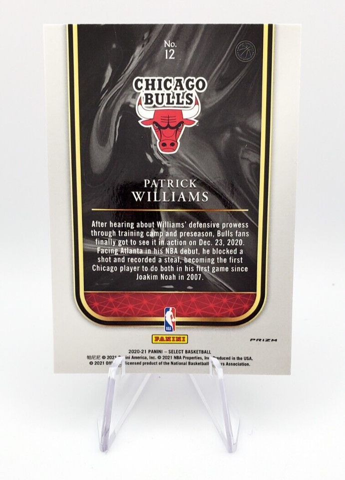2020-21 Panini Select Rookie Selections Prizm #12 Patrick Williams ...