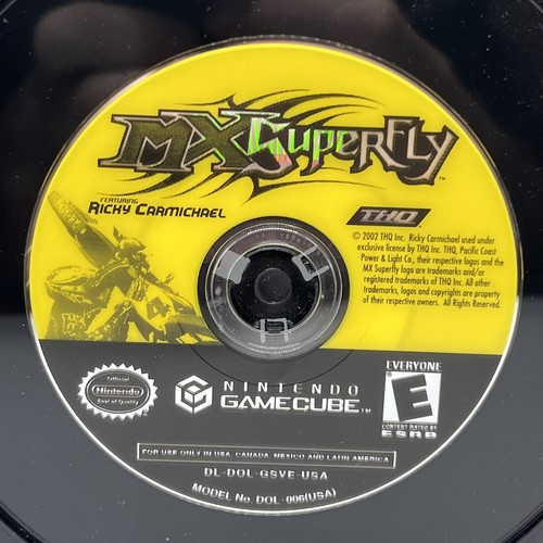 MX Superfly Feat. Ricky Carmichael (Nintendo GameCube, 2002) Disc Only ...
