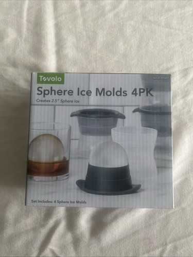 New Sealed Tovolo Sphere Ice Molds - 4 Pack - Creates 2.5" Round Ice ...