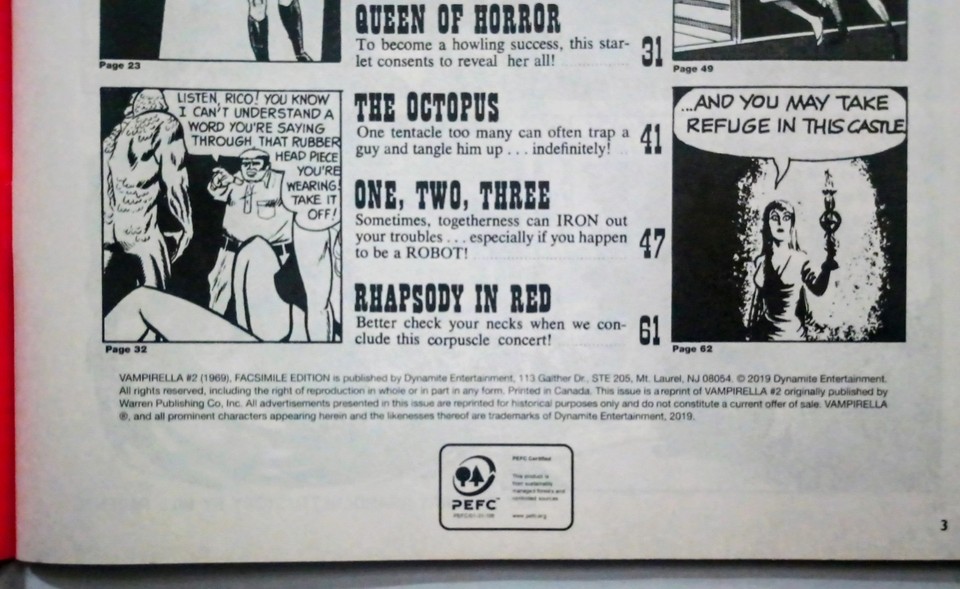 Vampirella #2, Warren, 1969, Dynamite Comics Reprint, 2019, Magazine ...