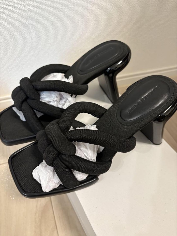 Charles & Keith Toni Knot Puffy Strap Mule | eBay
