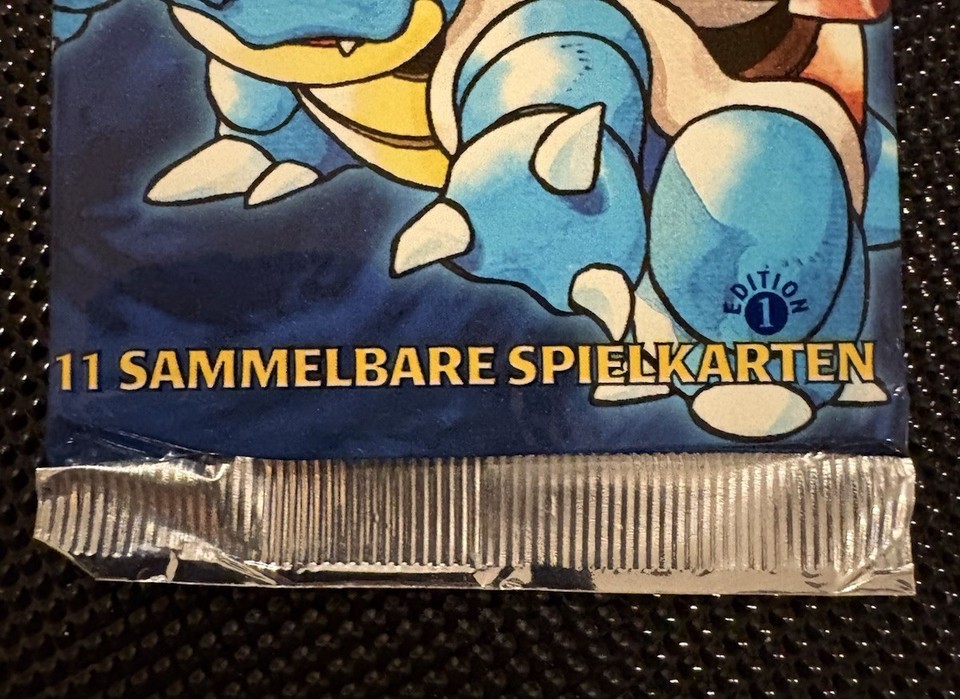 1999 Pokemon German 1st Edition Base Set Booster Pack SEALED ...