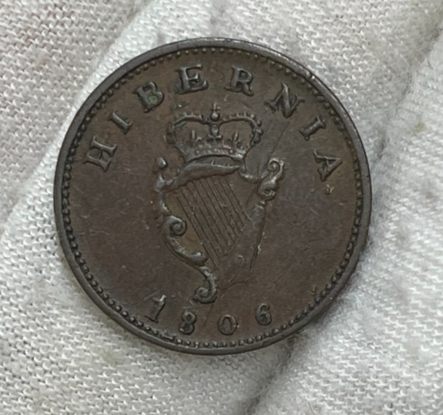1808 Ireland One Farthing Coin Great Condition | eBay