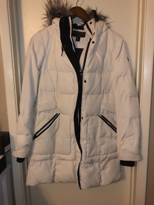 Bernardo Women's Wellon Parka Jacket, Creamy White XS | eBay