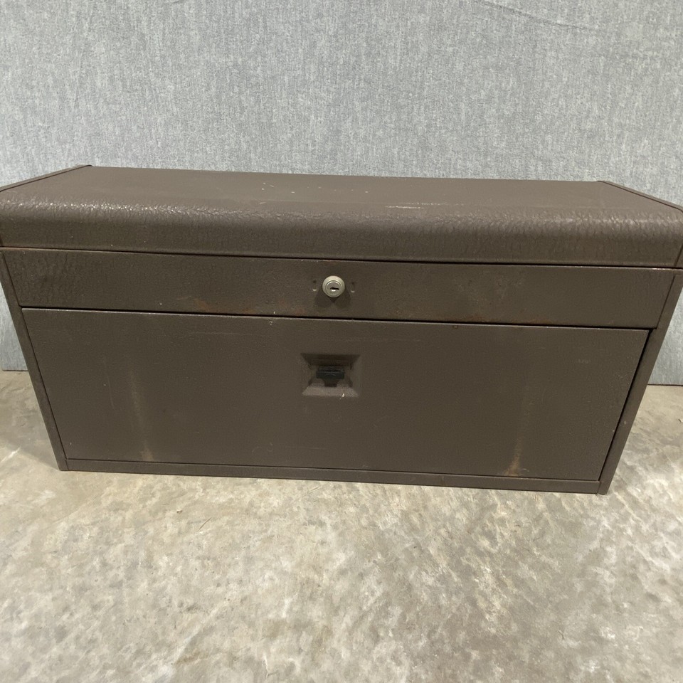 Vtg CRAFTSMAN MACHINIST TOOL CHEST BOX 8 DRAWER 27" Drawer Liners No ...