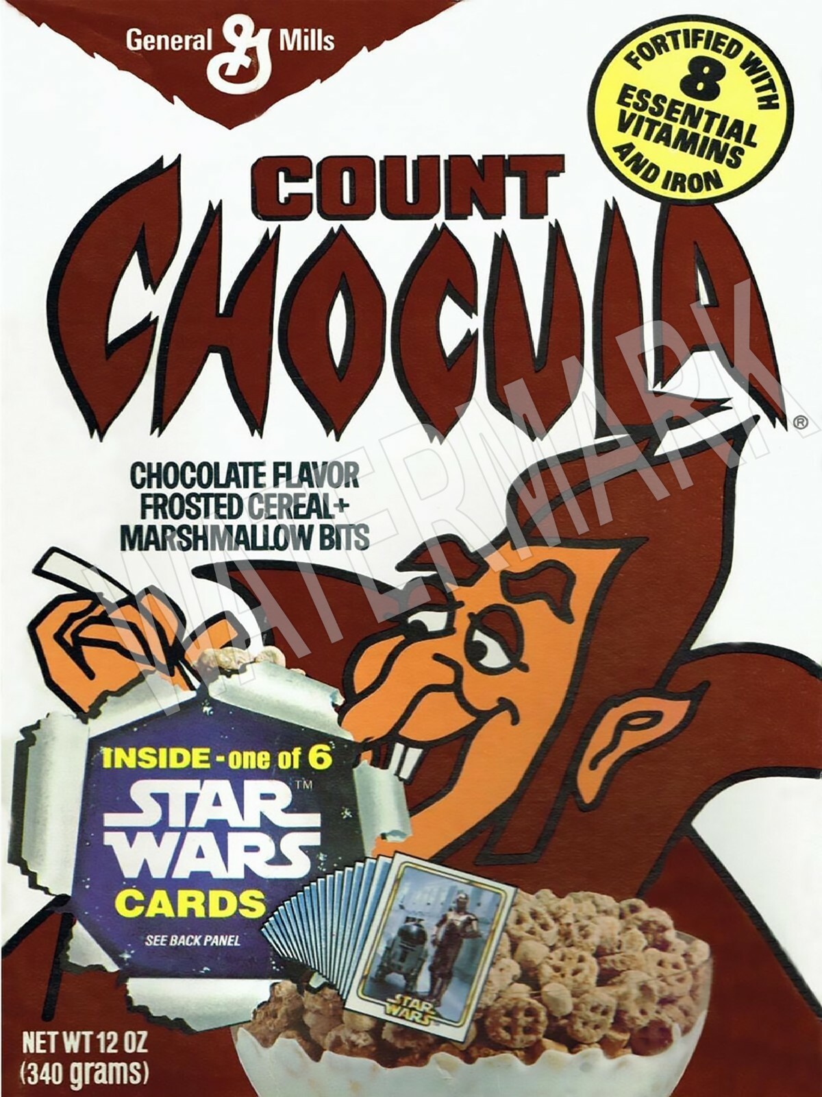 COUNT CHOCULA Cereal Box 1978 High Quality Metal Magnet 3 x 4 inches ...