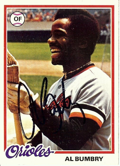Al Bumbry Signed Autographed Baseball Card 1978 Topps Orioles #188 ...