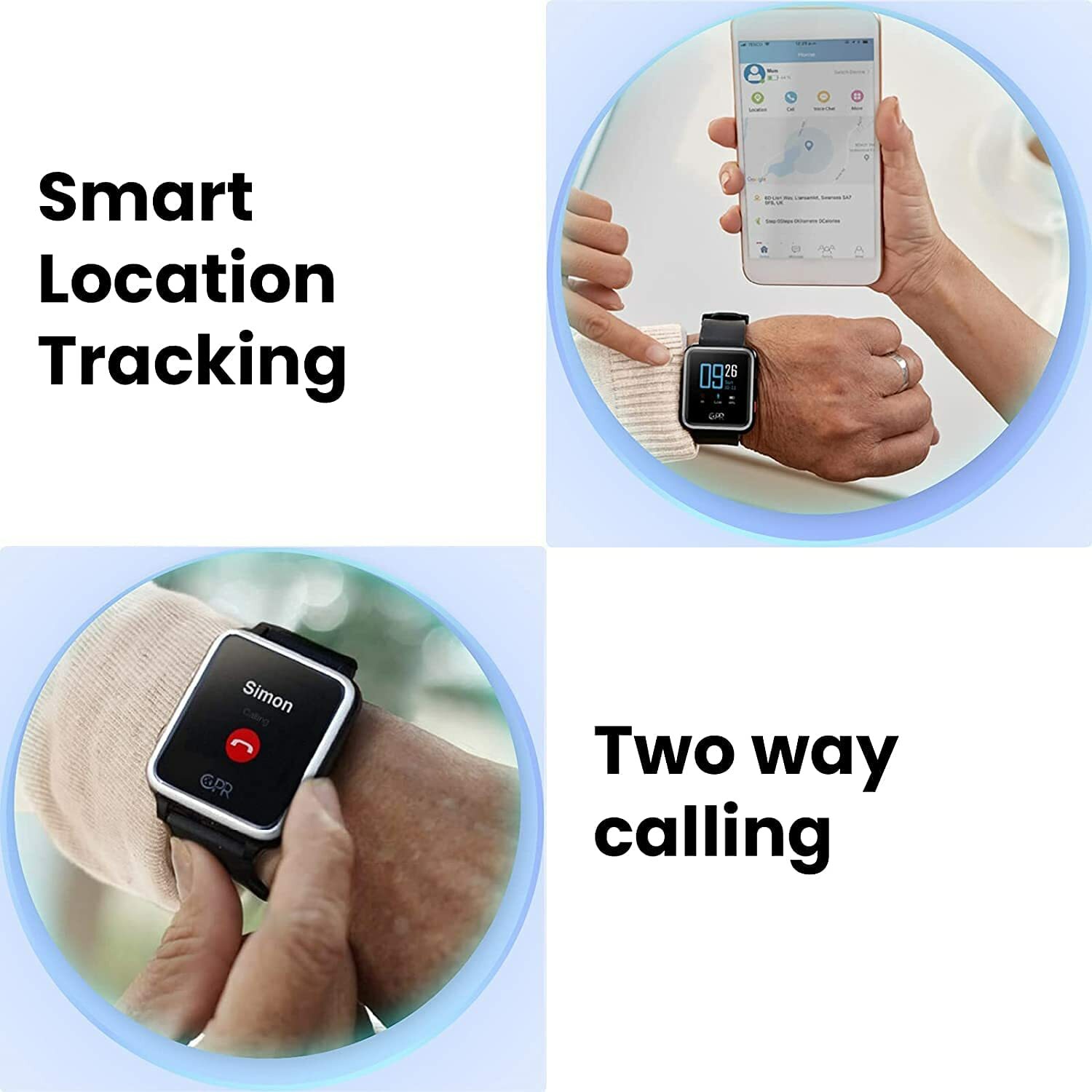 CPR Guardian 3 Elderly SOS Personal Alarm Watch with Fall Detector ...