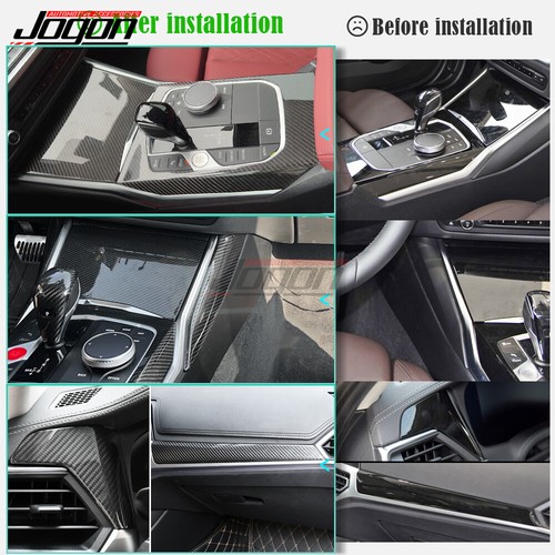 Carbon Inner Console Dash Shifter Panel Kits For BMW 3 Series G20 G21 ...
