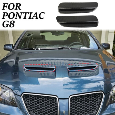 Carbon fiber style engine hood air outlet vent moulding trim for ...