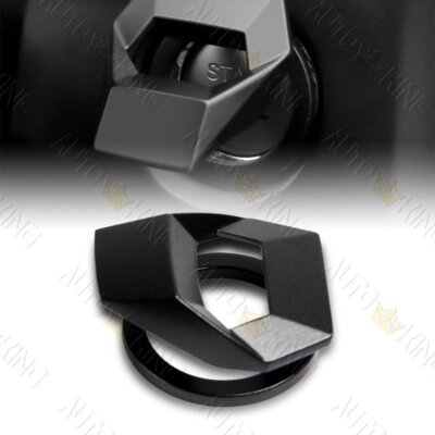 BLACK ALUMINUM UNIVERSAL LAMBO STYLE ENGINE START STOP BUTTON RING ...