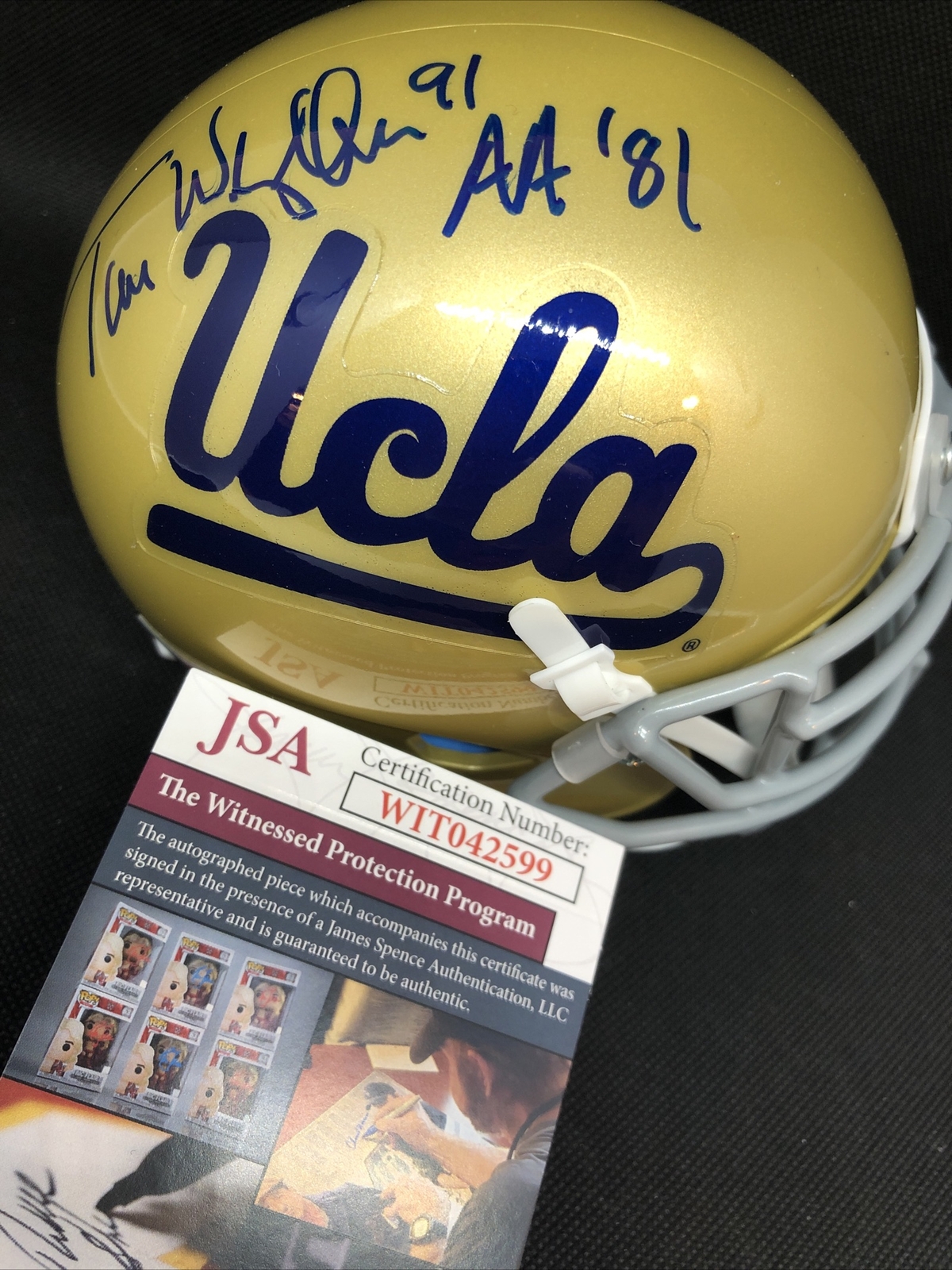 Tim Wrightman All American UCLA Bruins Bears SB XX Champs Signed Mini ...