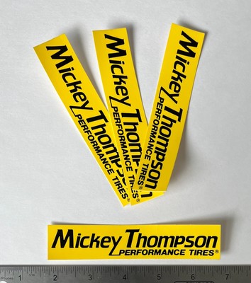 Lot of 4 - Vintage Mickey Thompson Performance Tires Racing Sticker - 5 ...