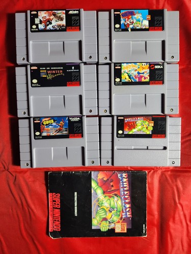 SNES 6 Game Lot Super Nintendo Authentic, Cleaned, & Tested | eBay
