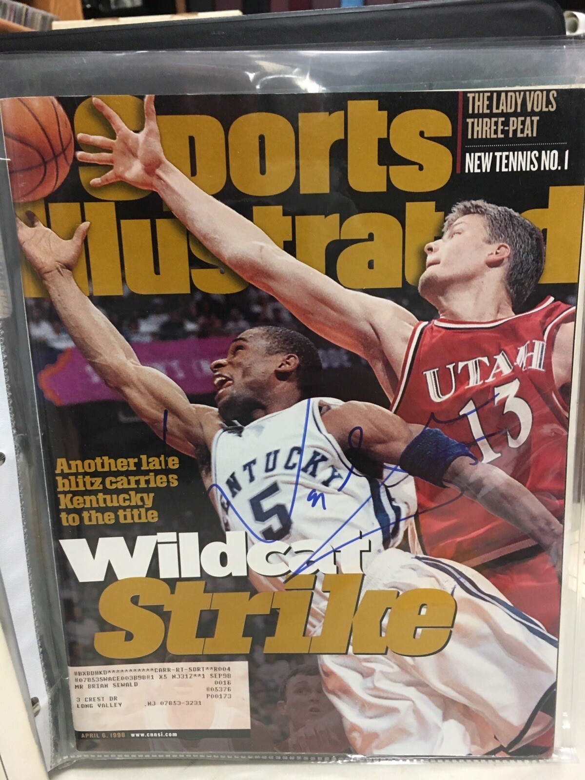 Kentucky Wildcats WAYNE TURNER Sports Illustrated April 6, 1998 ...