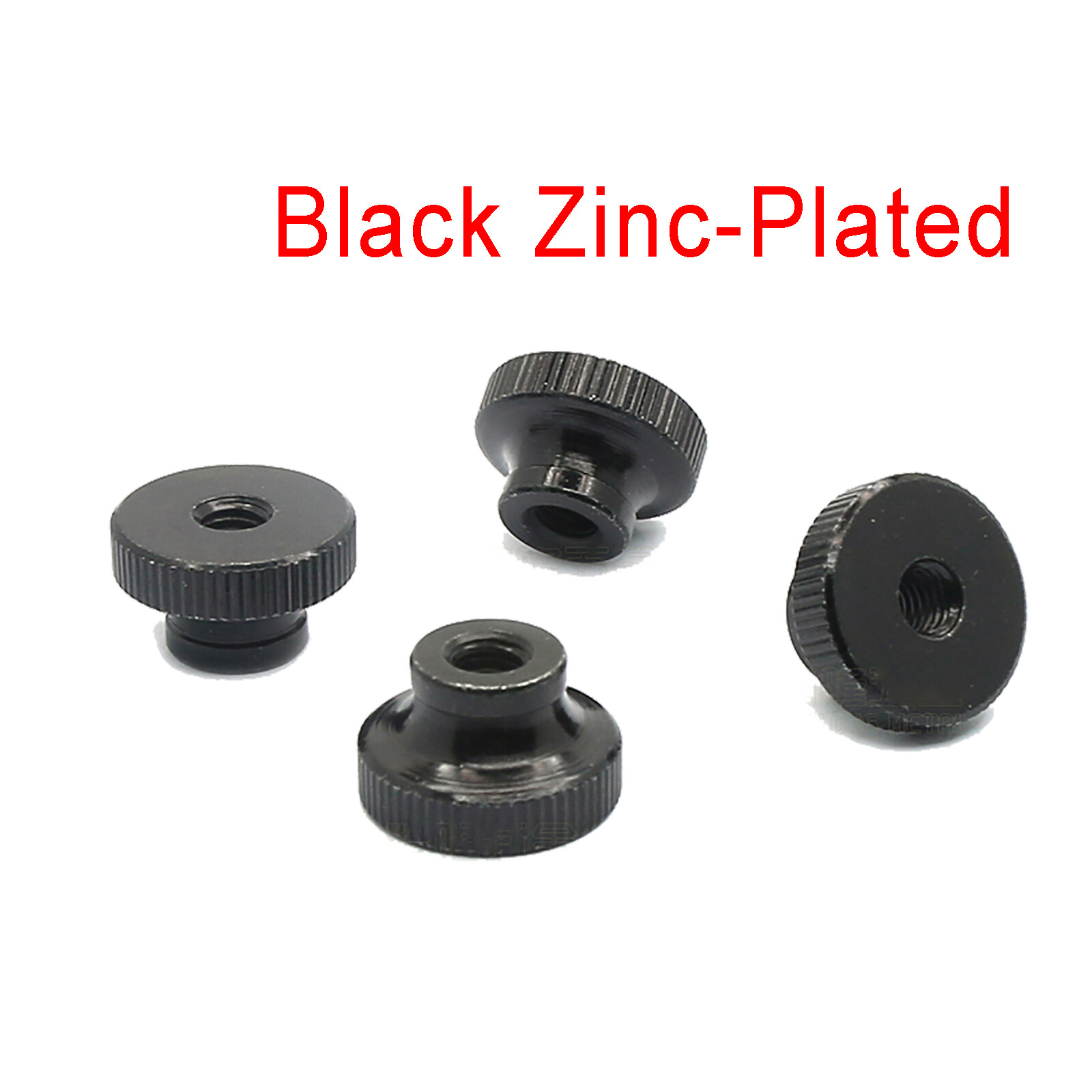 M2 M2.5 M3 M4 M5 M6 Knurled Thumb Nut Nickel / Black Zinc Hand Grip ...